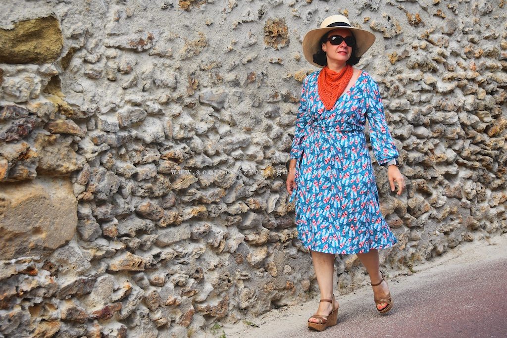 La Robe Croisée 113 de Burda Style Magasine - Accrochez vos Aiguilles